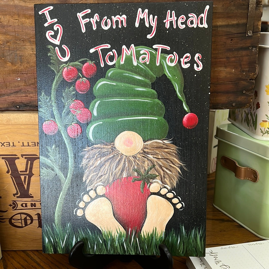 From my head tomatoes, Hand Painted sign – Gilbert Creek Gardens