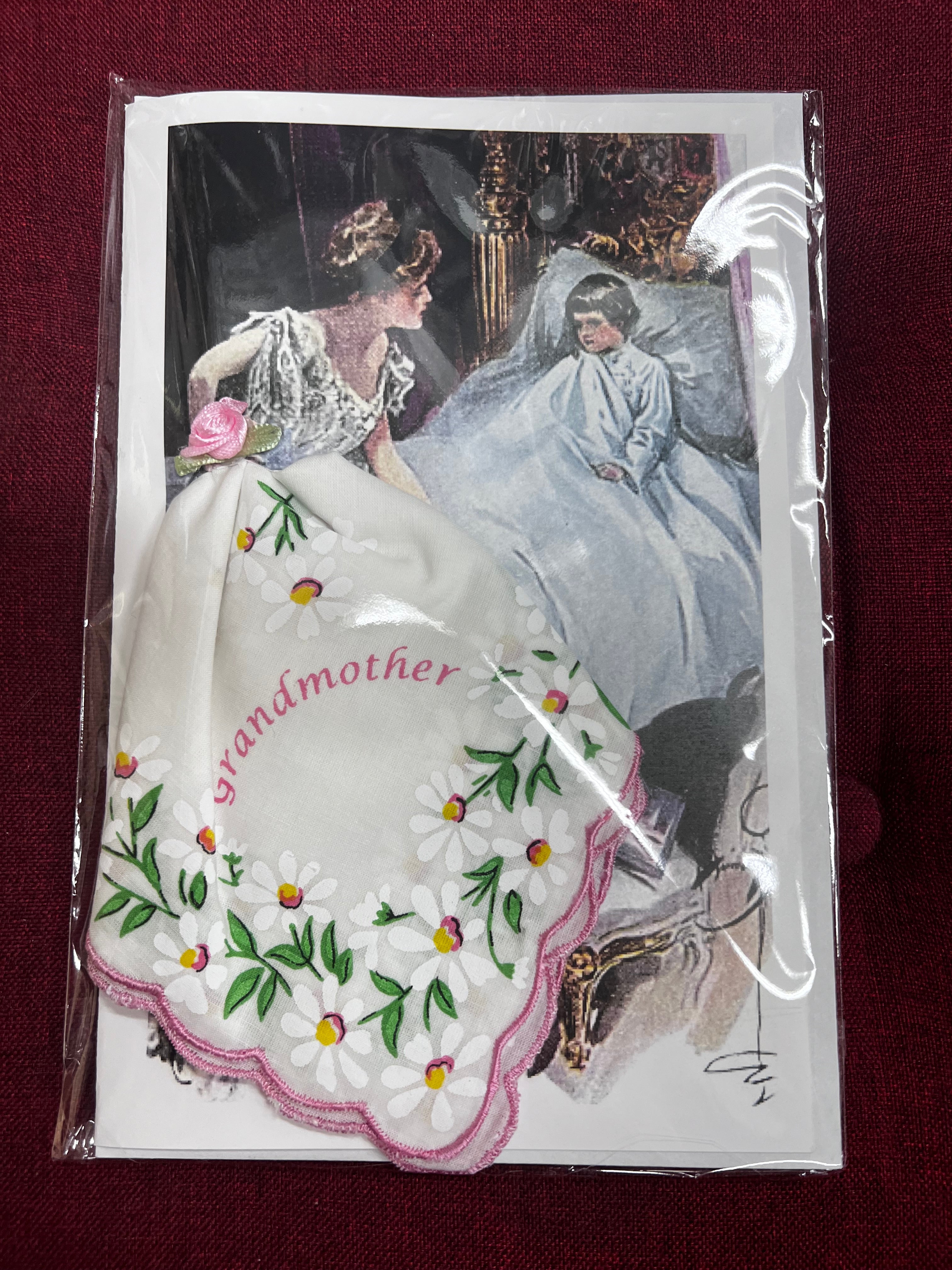 Grandmother and Child Hanky Card – Gilbert Creek Gardens