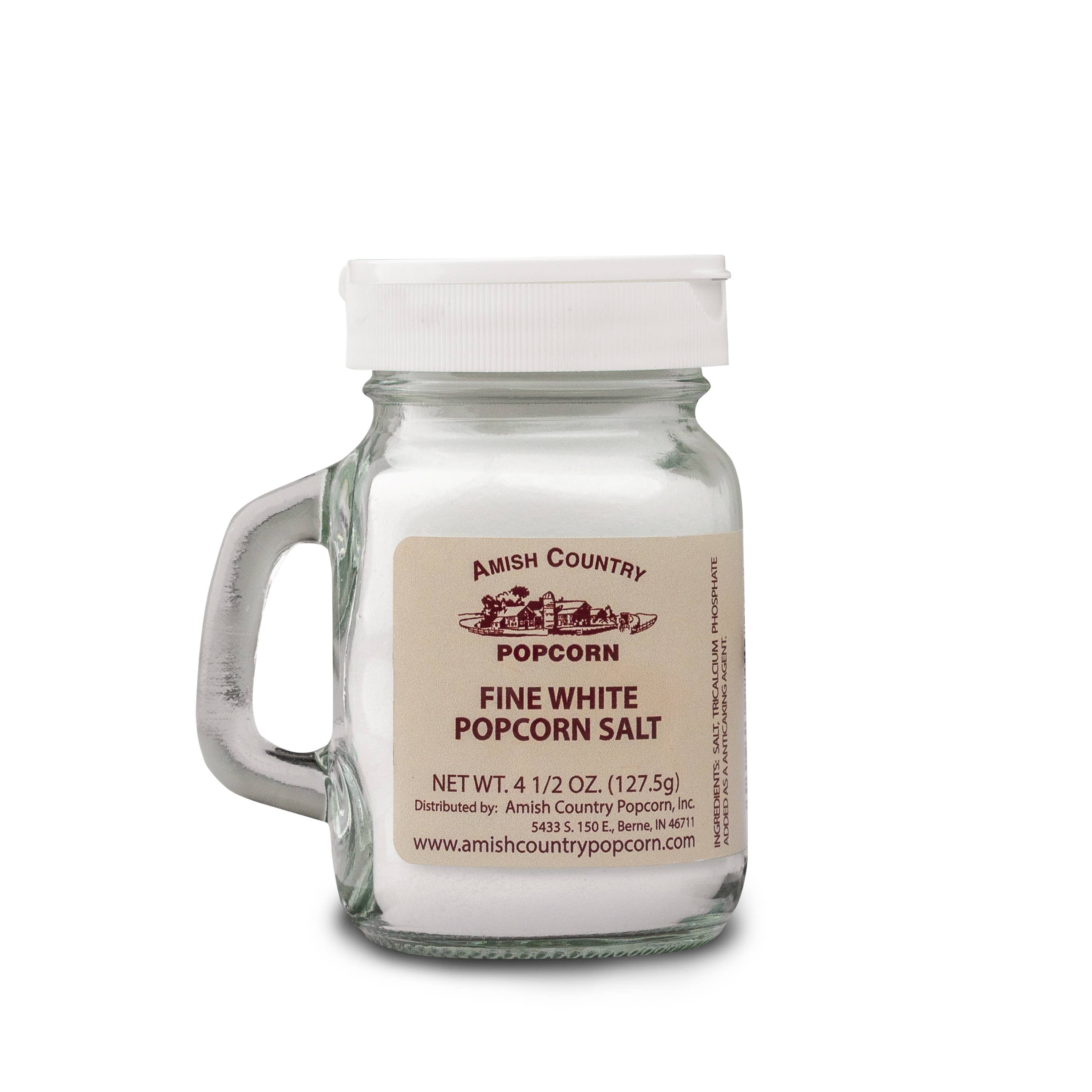 4.5 oz. Bottle of Fine White Popcorn Salt – Gilbert Creek Gardens